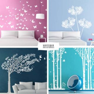 Evergreen orange: adesivi murali - Arredamento facile